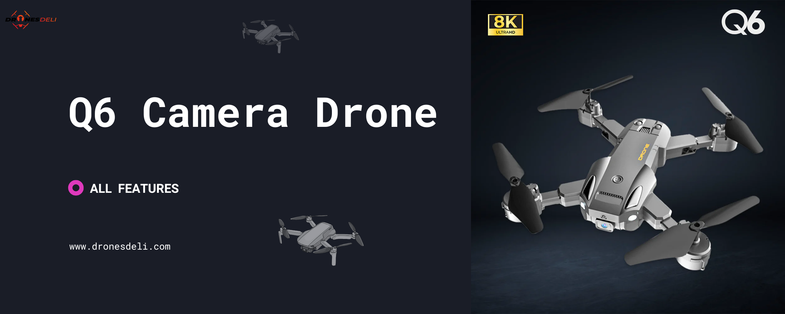 Q6 Camera Drone Quadcopter: Features Unveiled – Dronesdeli